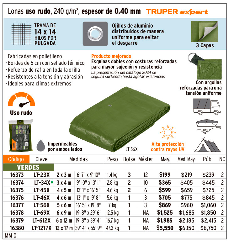 TRUPER - Lonas TRUPER EXPERT y TRUPER