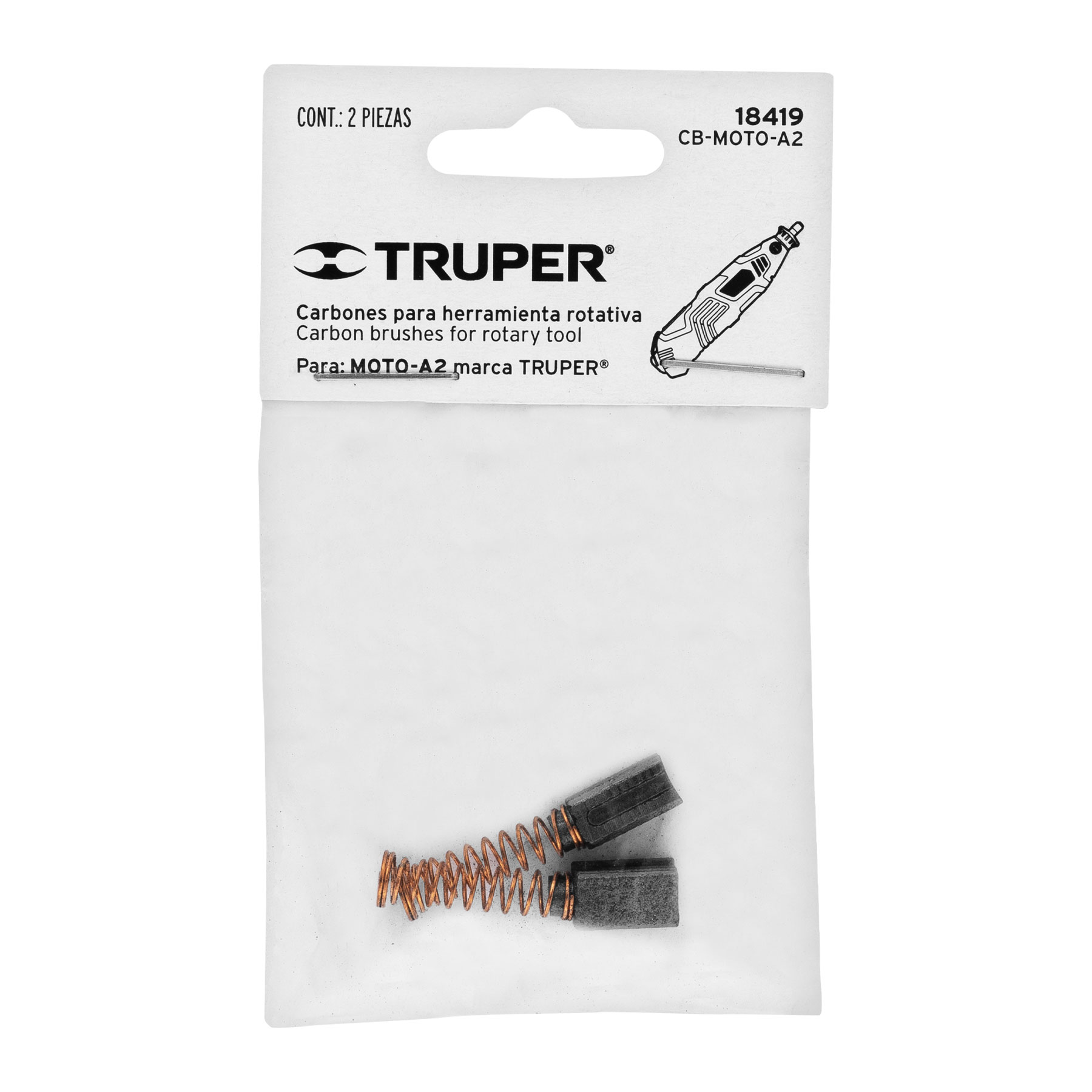 Ficha Tecnica Bolsa con 2 carbones de repuesto para MOTO-A2