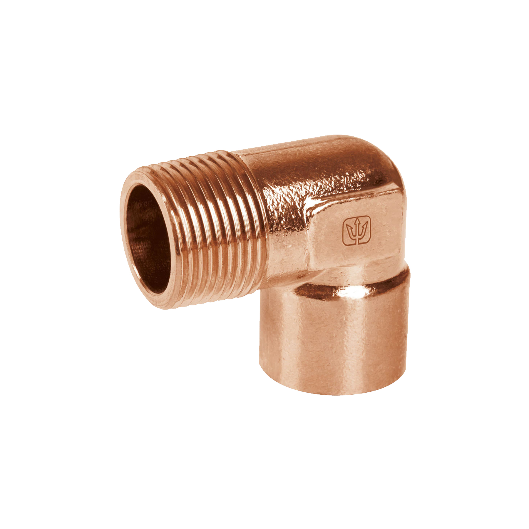 Codo 90° de cobre, rosca exterior 1, Foset - Truper - Grupo Ferre-Max