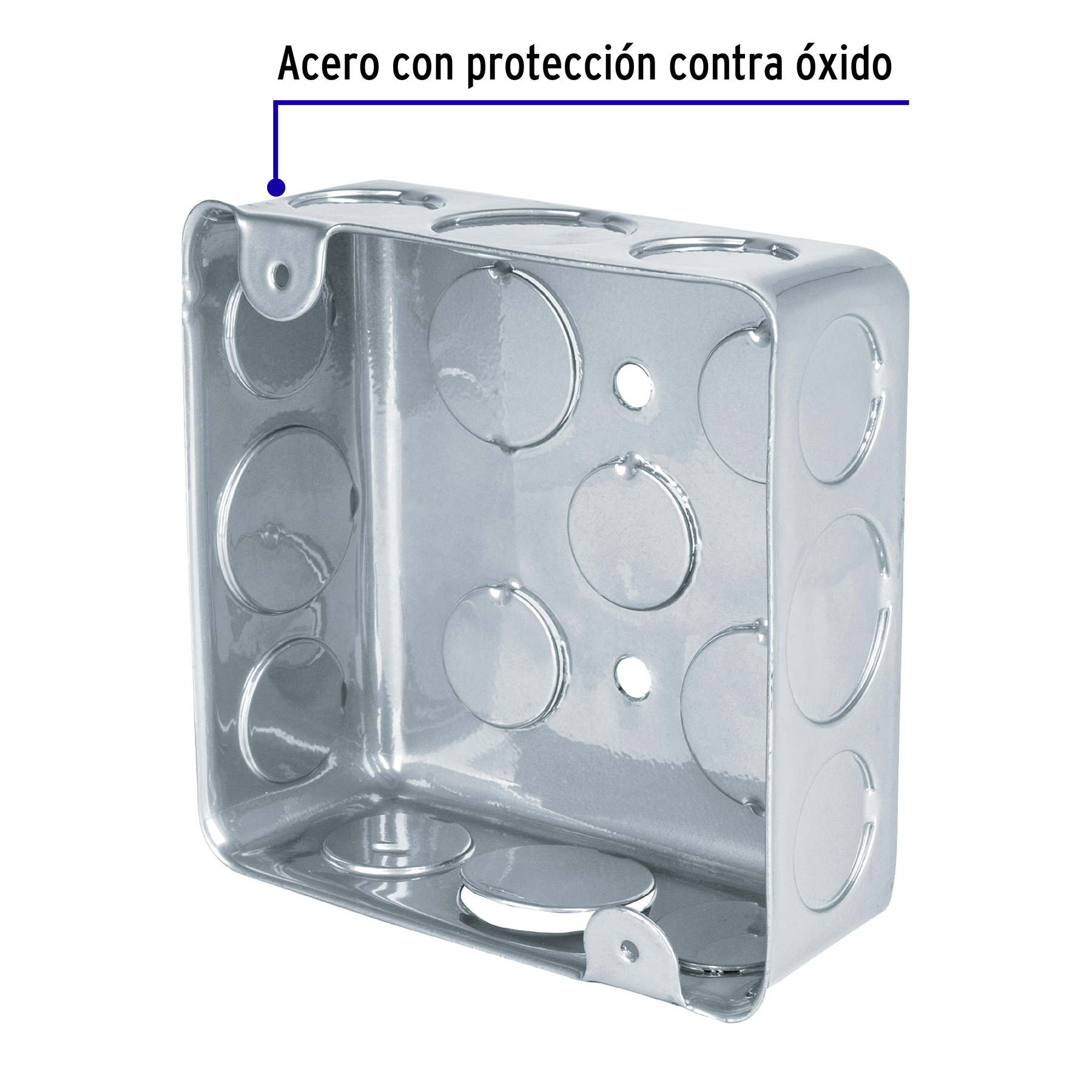 Ficha Tecnica Caja cuadrada 4" x 4" económica, Volteck