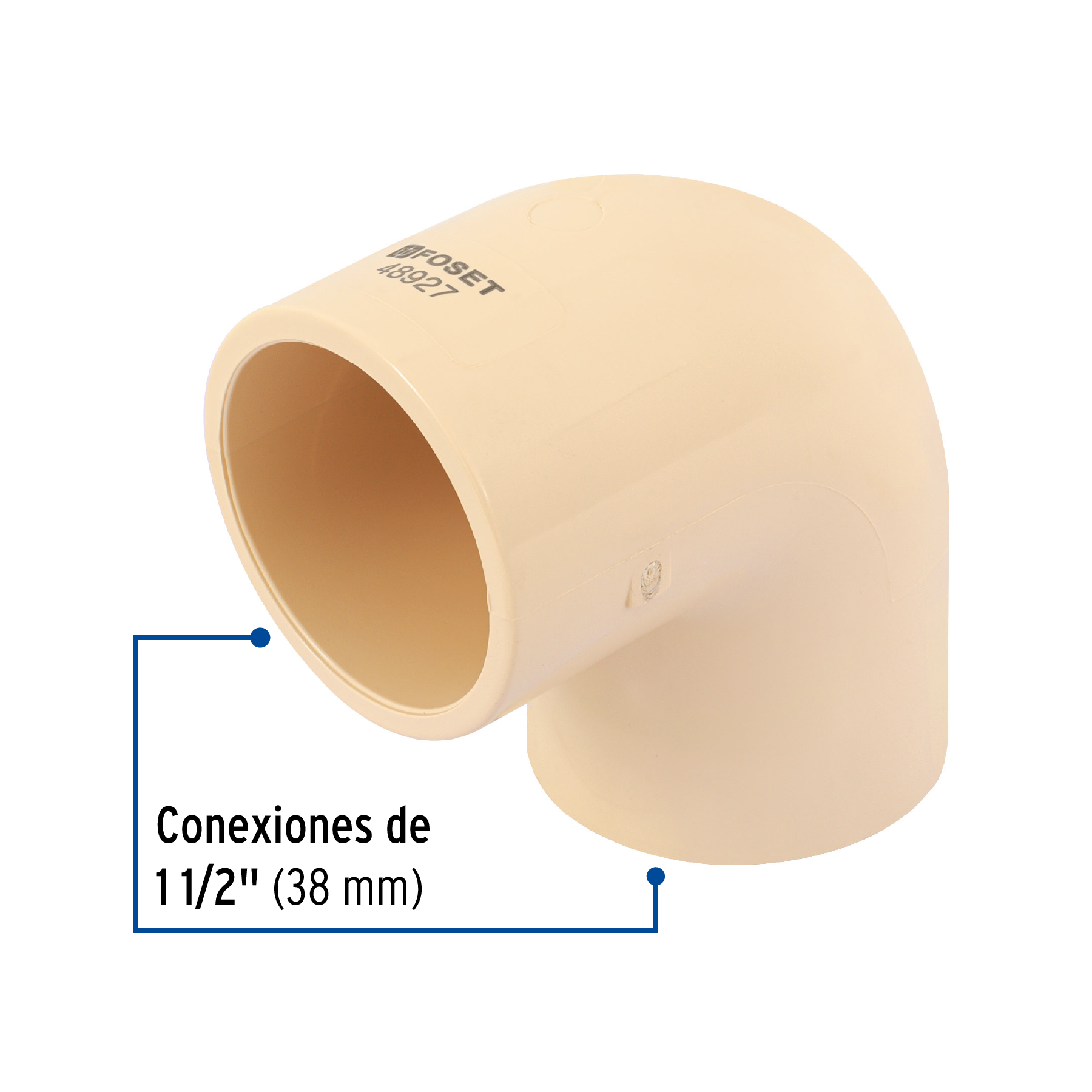 Codo 90° de CPVC de 1-1/2, FOSET - Truper - Grupo Ferre-Max