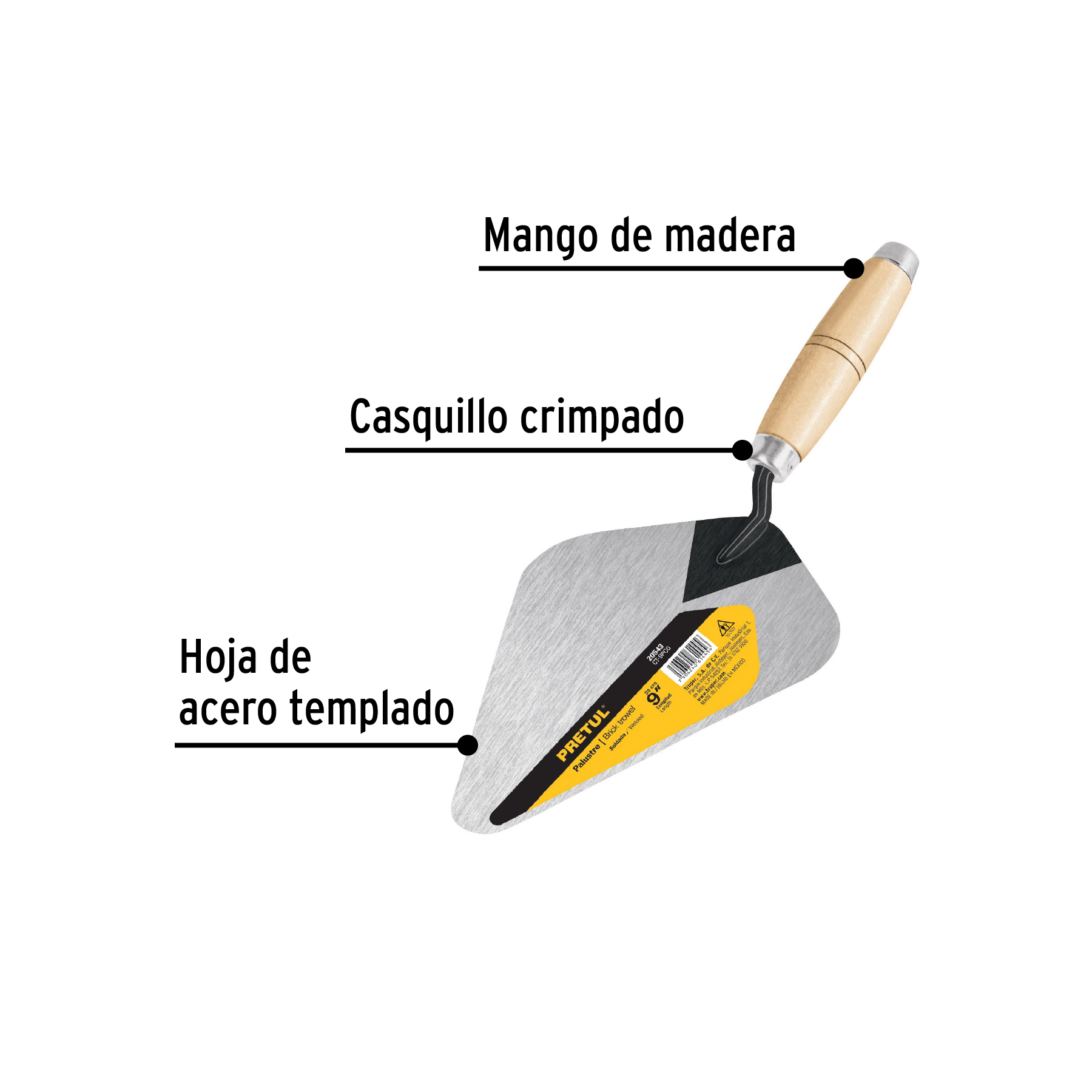 Ficha Tecnica Palustre soldado 9", Pretul