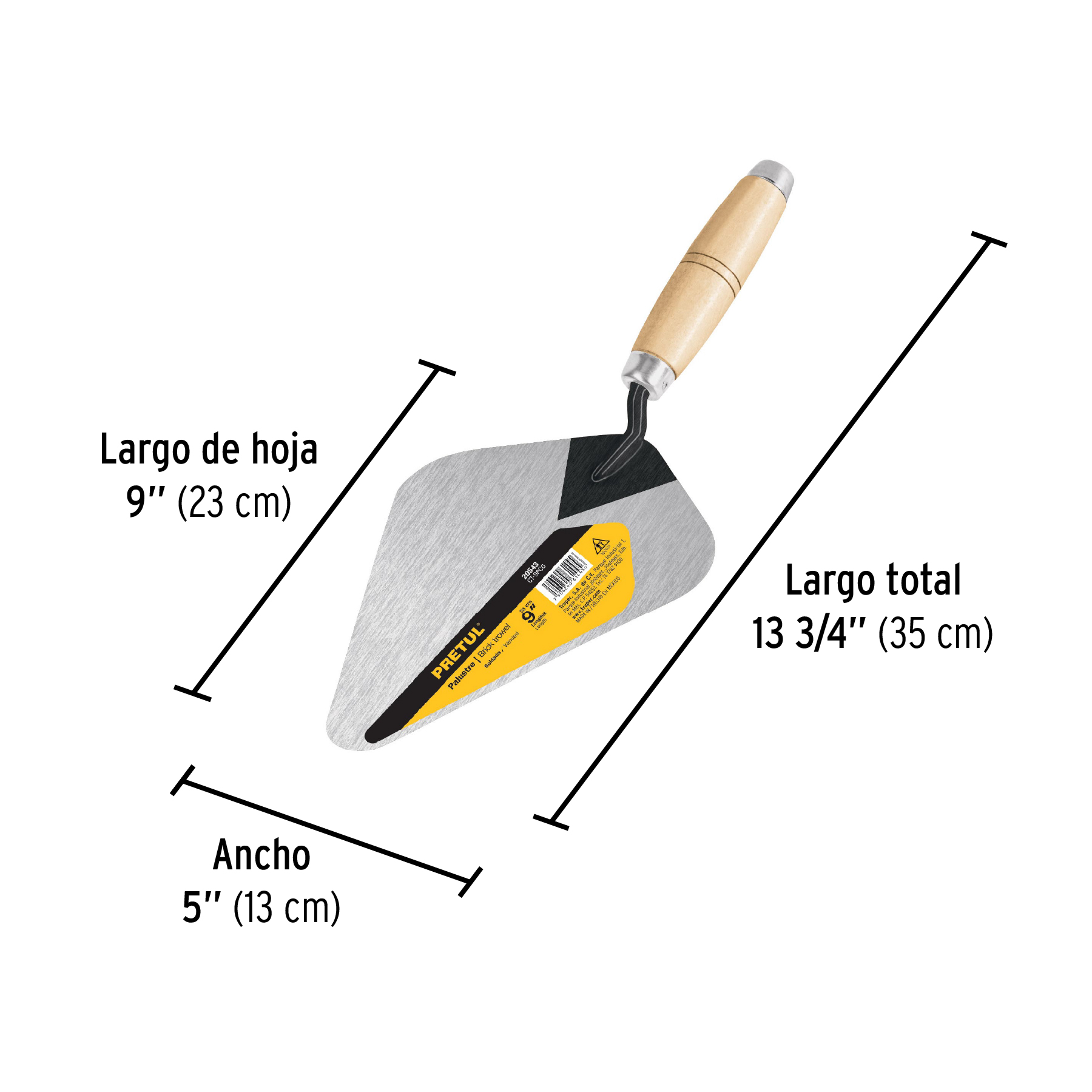 Ficha Tecnica Palustre soldado 9", Pretul