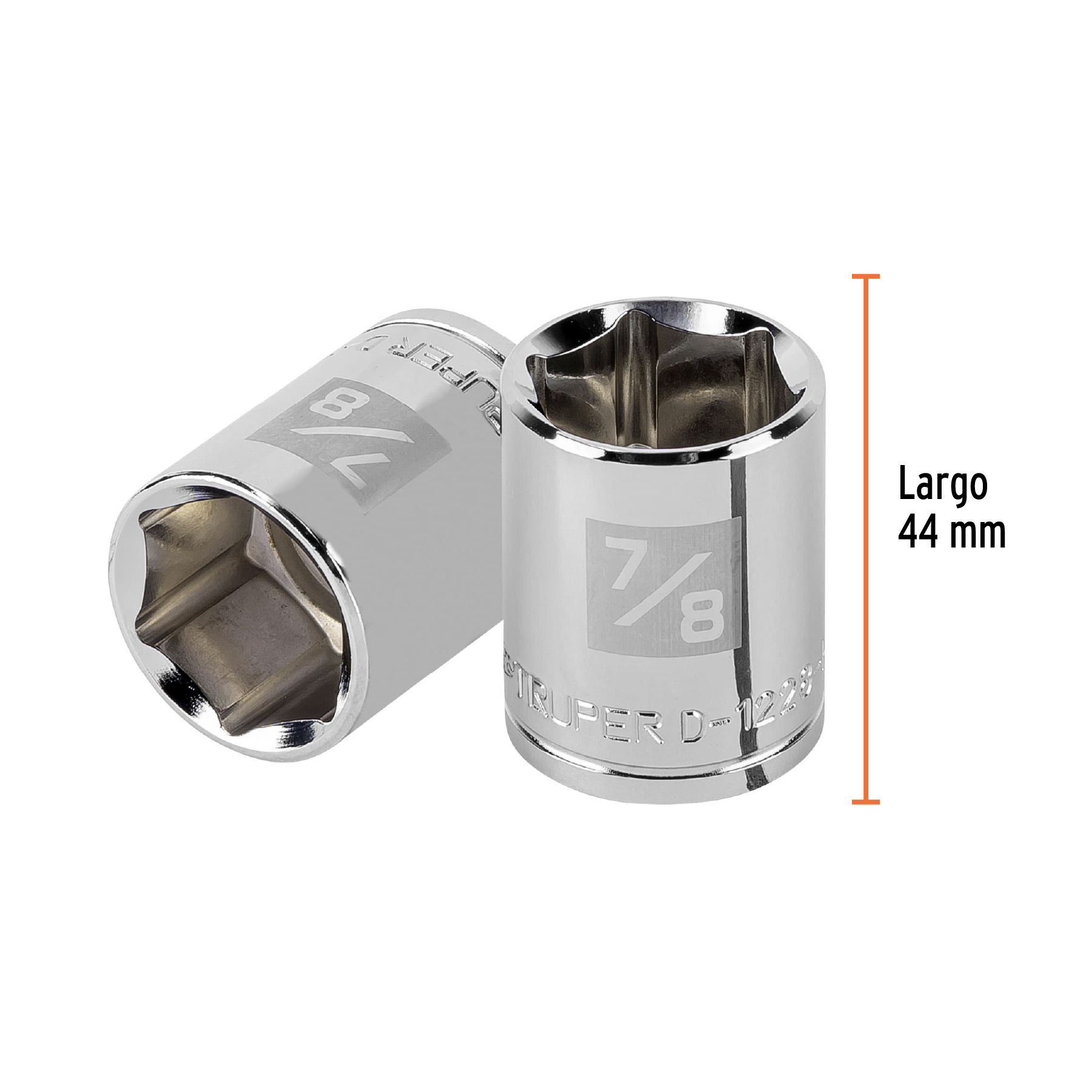 Dado de 7/8', 6 puntas, cuadro 1/2', Truper - Grupo FERREMAX