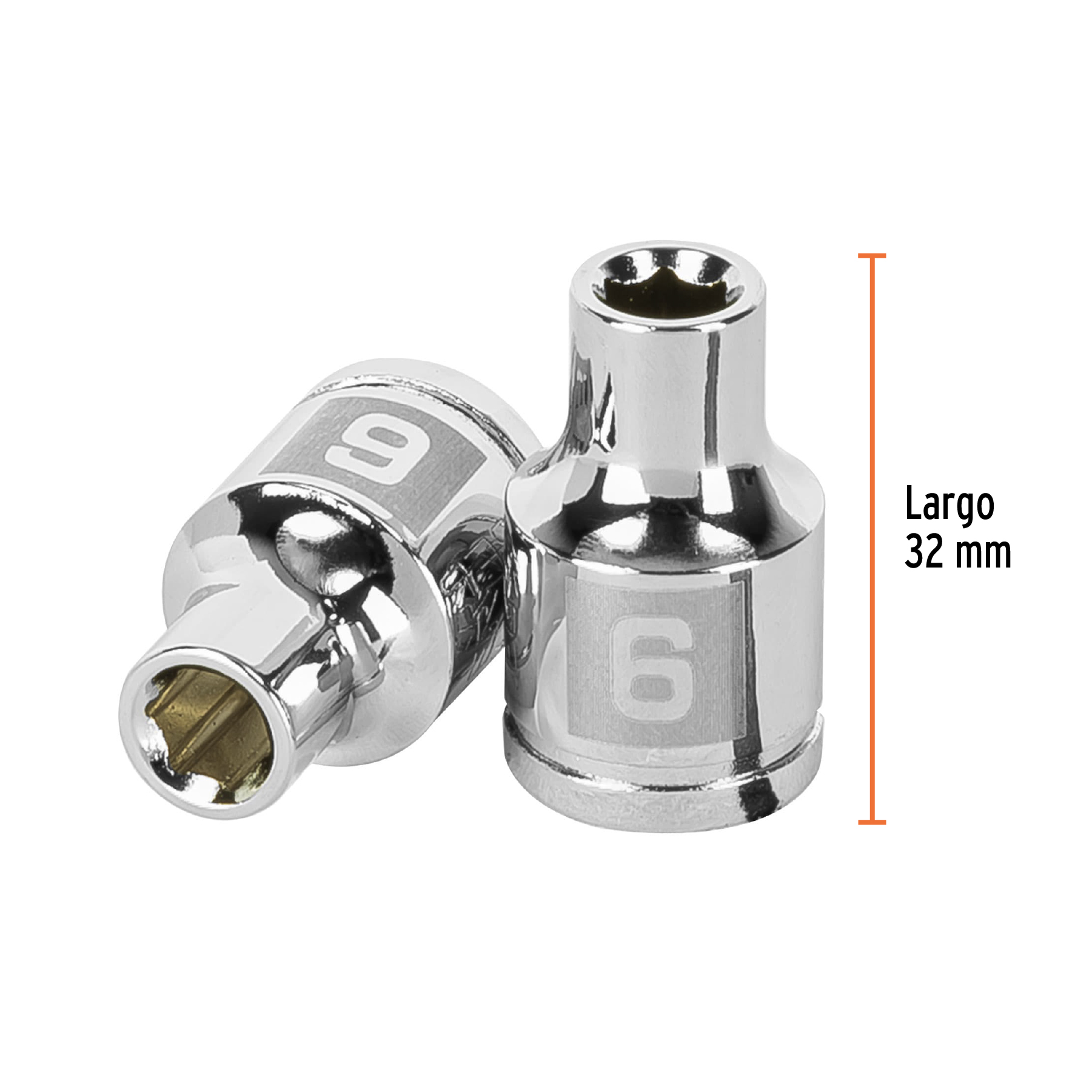 Dado de 6 mm, 6 puntas, cuadro 3/8, Truper - Grupo FERREMAX