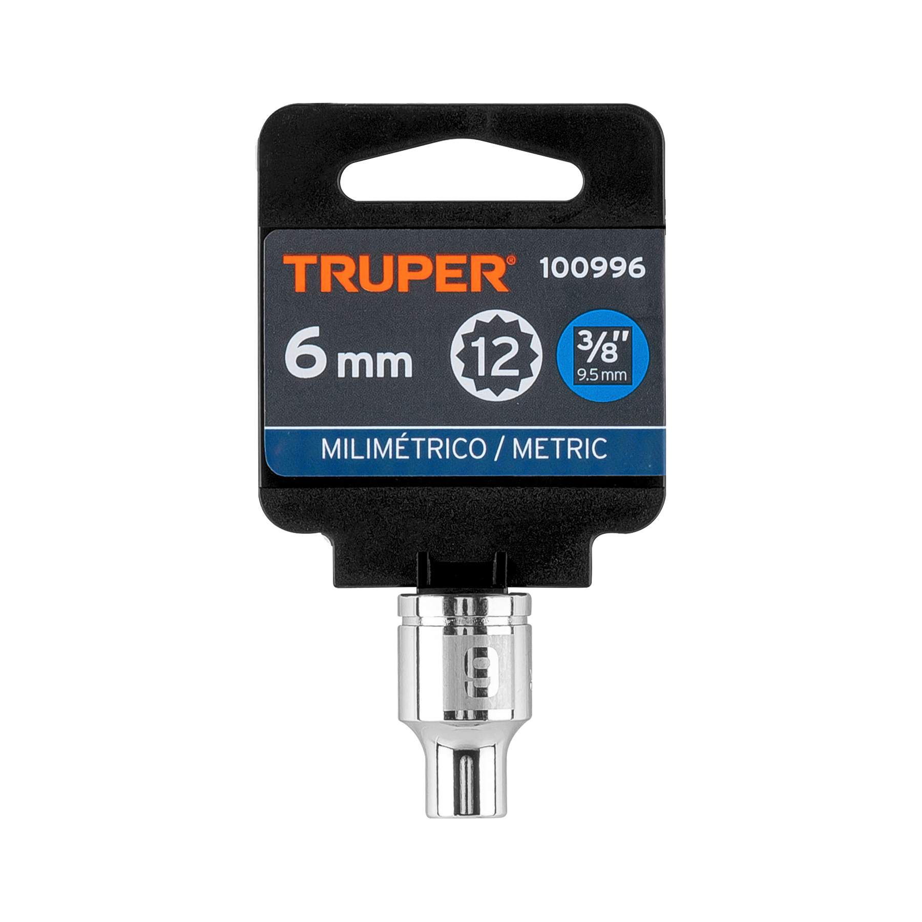 Dado de 6 mm, 12 puntas, cuadro 3/8', Truper - Grupo FERREMAX