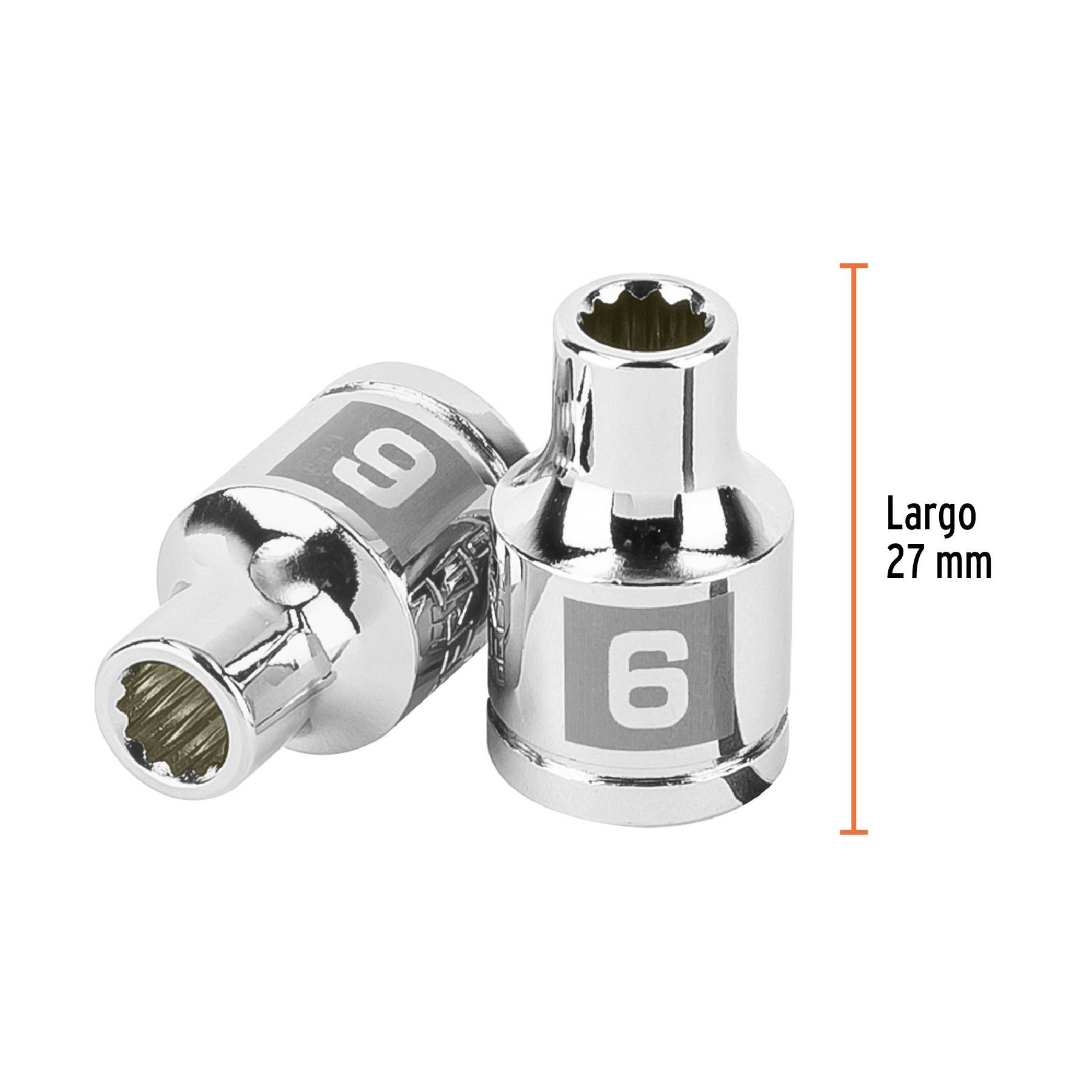 Dado de 6 mm, 12 puntas, cuadro 3/8', Truper - Grupo FERREMAX