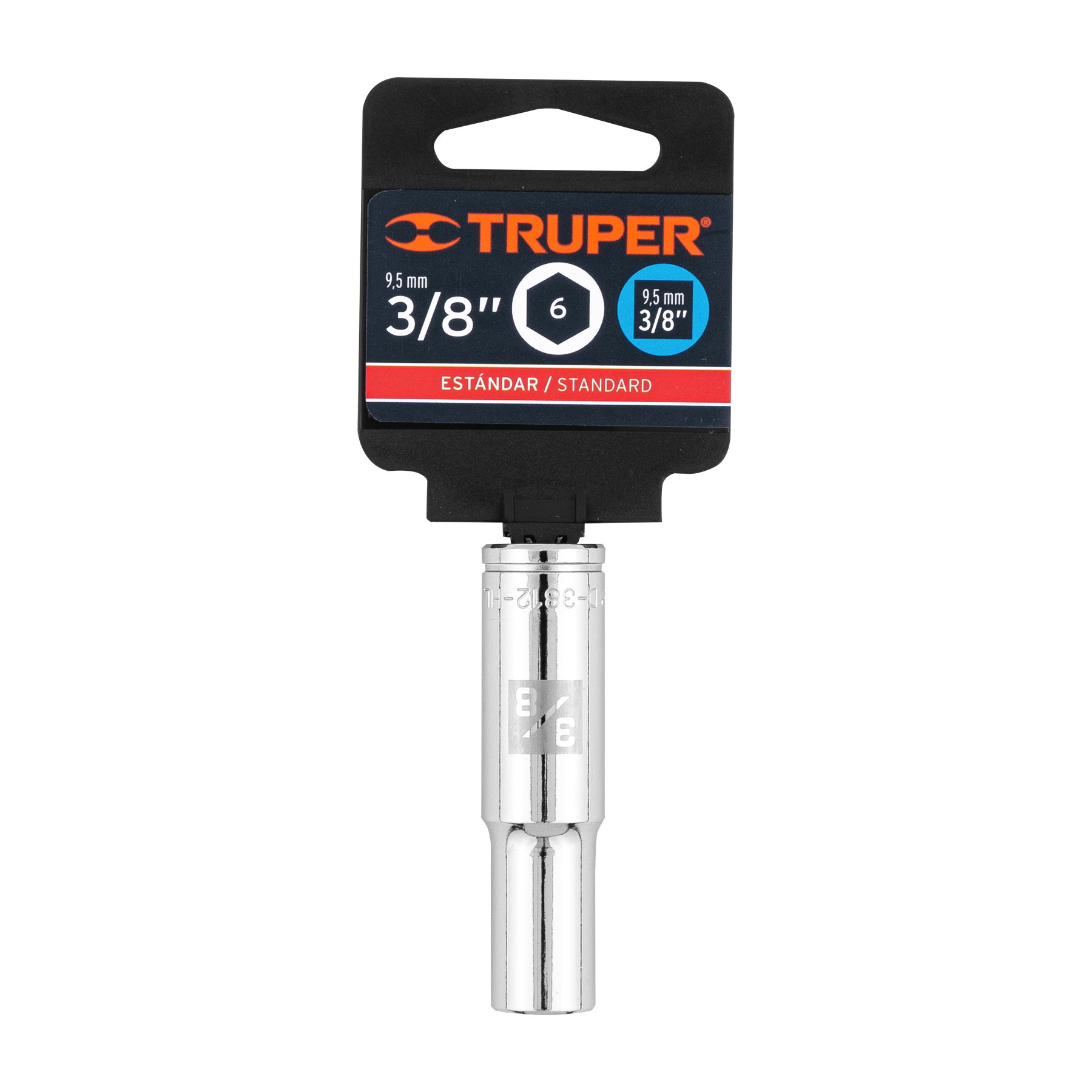 Dado largo de 3/8', 6 puntas, cuadro 3/8', Truper - Grupo FERREMAX