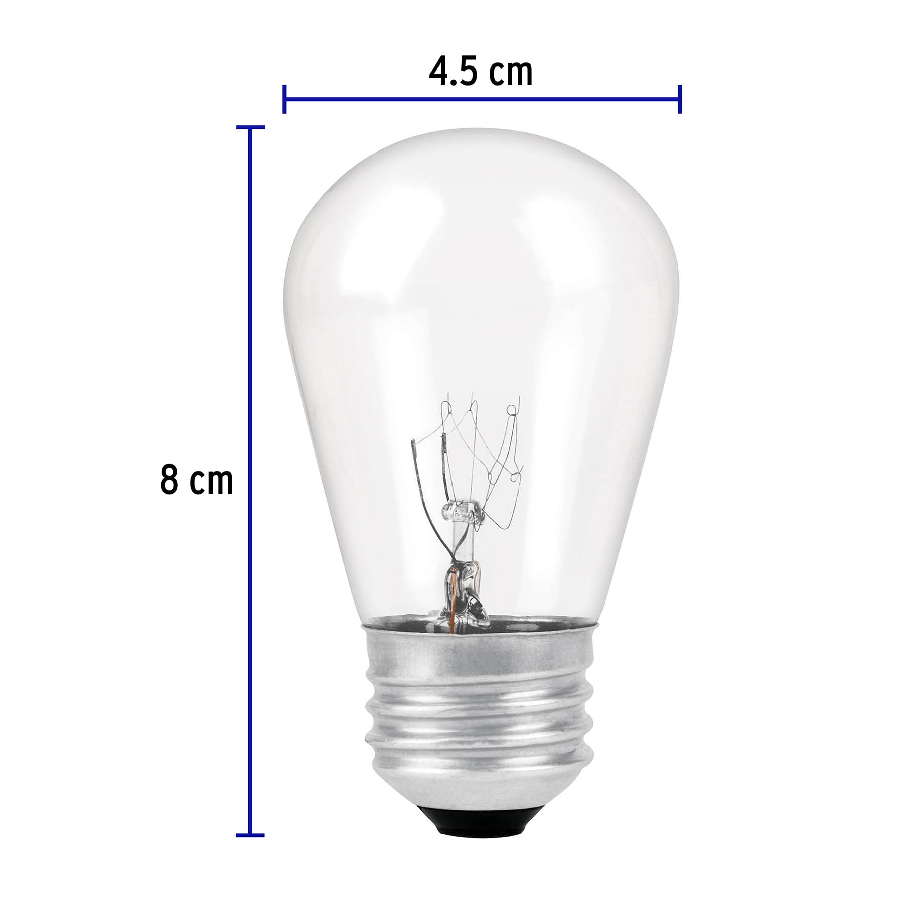 Ficha Tecnica Lámpara incandescente S14 11 W luz cálida, Volteck