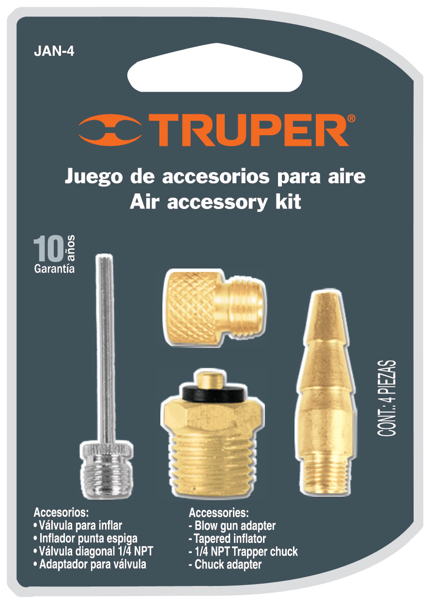 Ficha técnica 19076/JAN-4 Truper® - Es mucha herramienta
