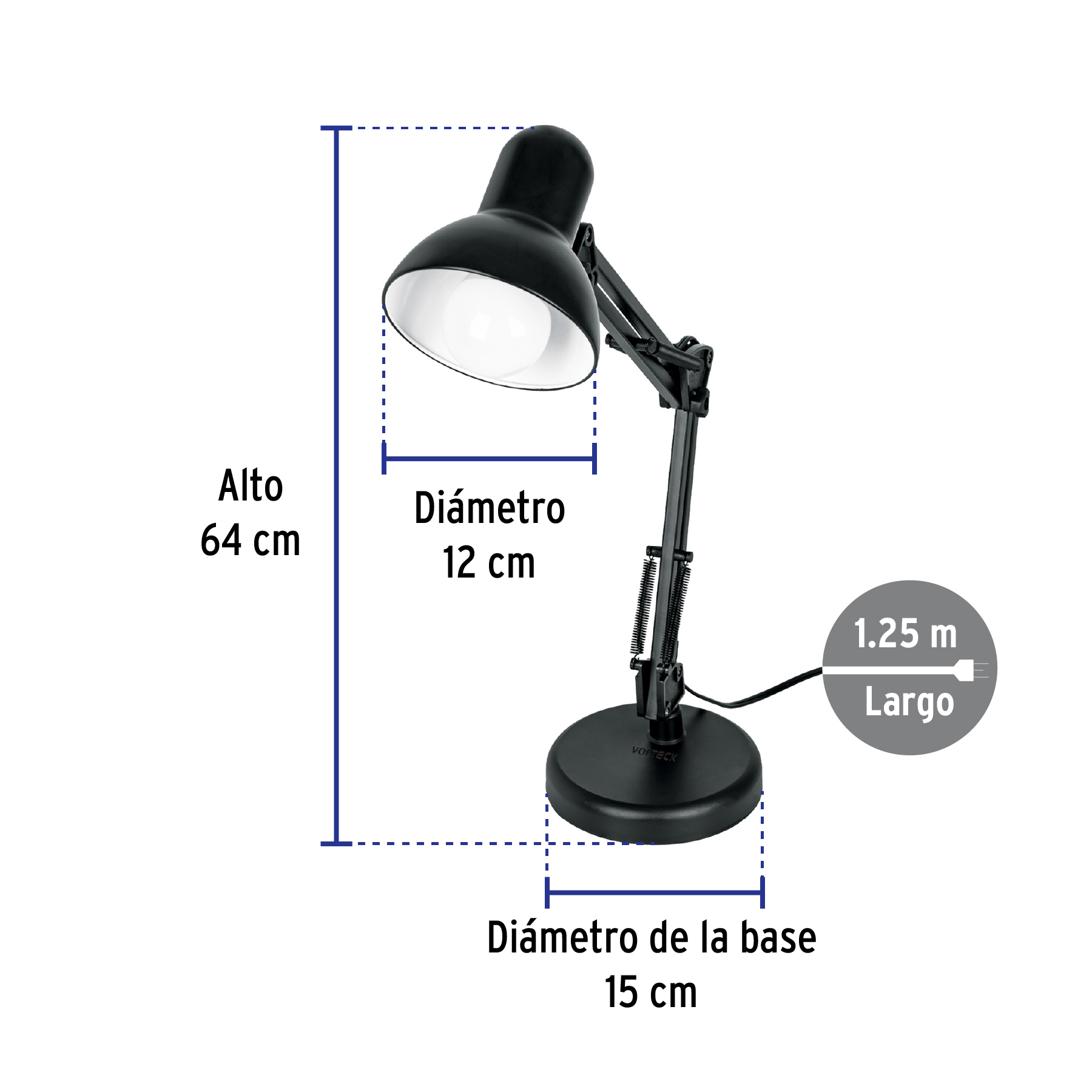 Ficha Tecnica L mpara De Escritorio Con Brazo Oscilante