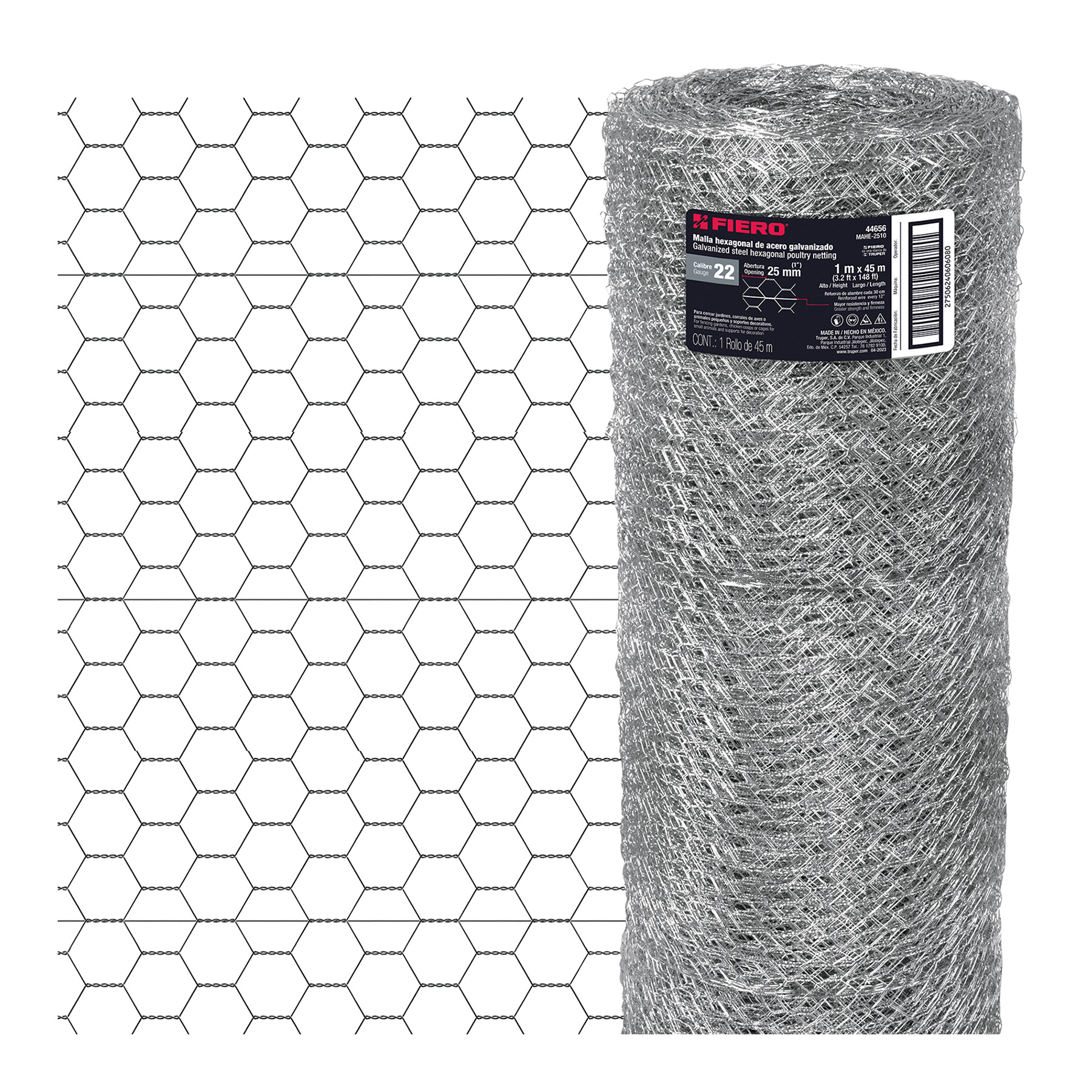 Ficha Tecnica Rollos De Mallas Hexagonales De Acero Galvanizado 45 M