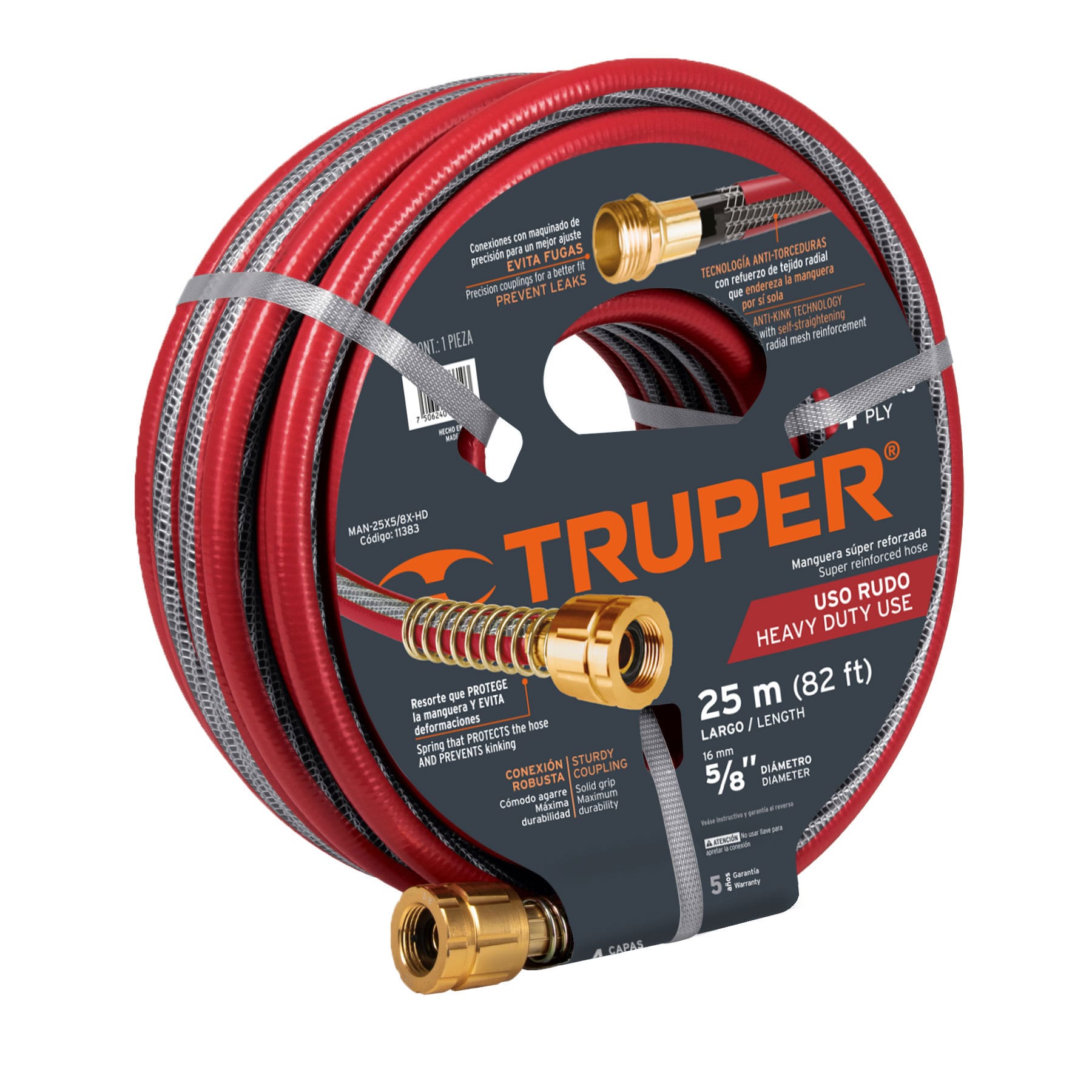 Ficha técnica 11383/MAN-25X5/8X-HD Truper® - Es mucha herramienta