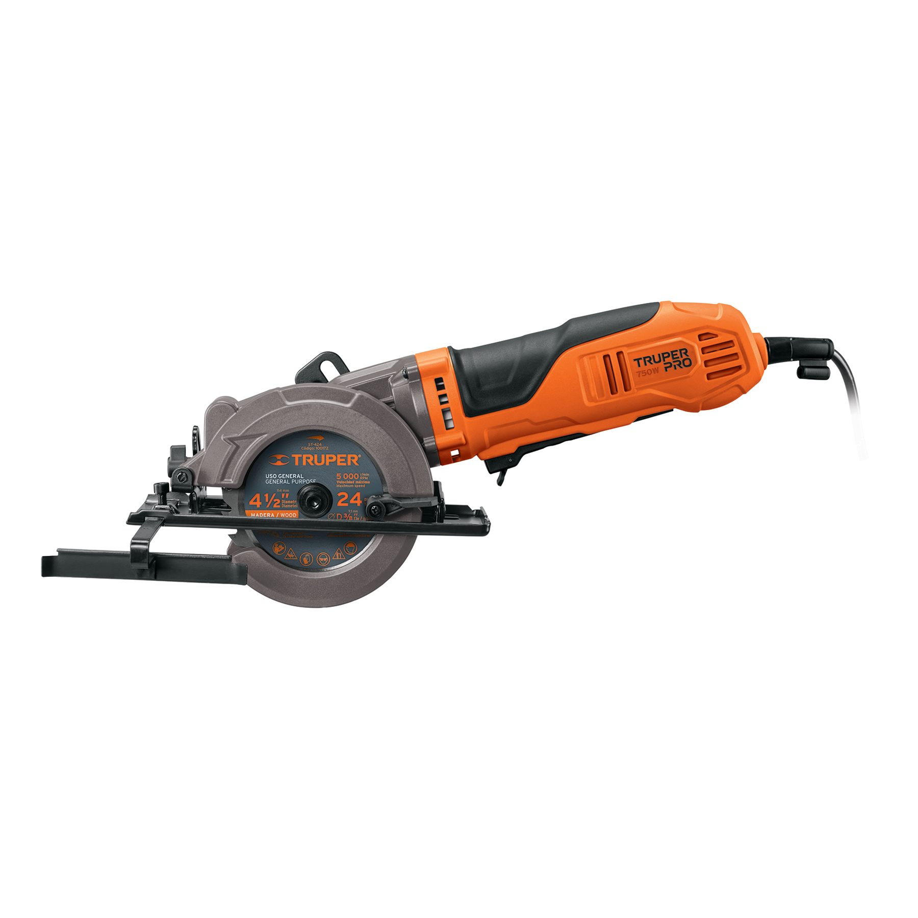 Ficha Tecnica Sierra Circular Compacta 4 1 2 750 W Profesional Truper