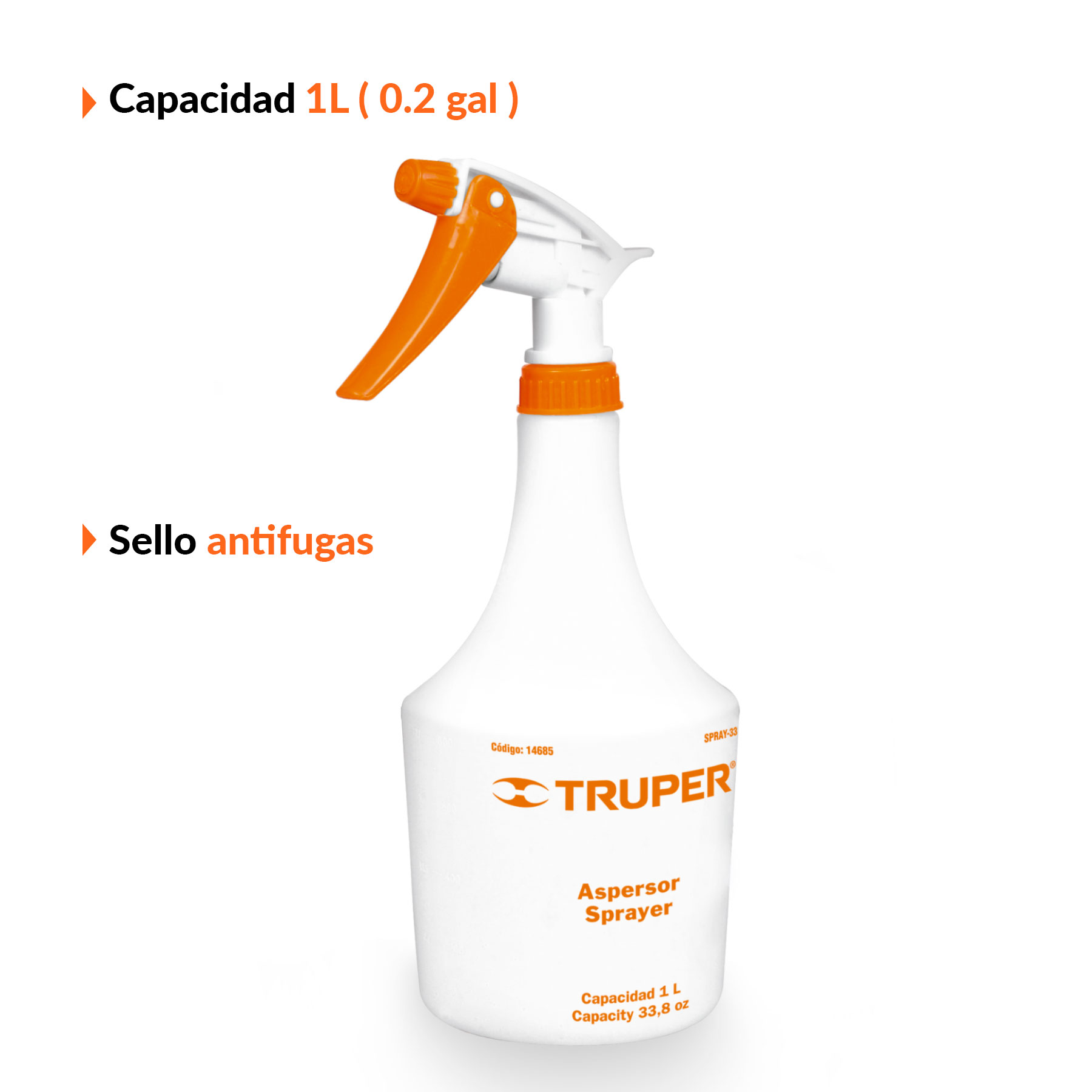 Ficha técnica 14685/SPRAY-33 Truper® - Es mucha herramienta